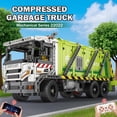 Ylutex Large Garbage Truck Building Block Toy Set for Adult, Compressed ...