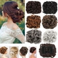 15.24cm Short Messy Curly Dish Hair Bun Extension, Easy Stretch Hair ...