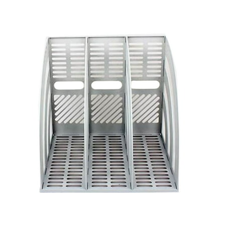 Tri-fold Desktop Document Holder File Basket Hollow Design Detachable ...