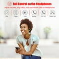 LETSCOM U8I Bluetooth Headphones V5.0 IPX7 Waterproof, HiFi Bass Stereo ...