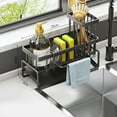 Simperf Sponge Holder for Kitchen Sink, with Rag Holder, Auto Drain ...