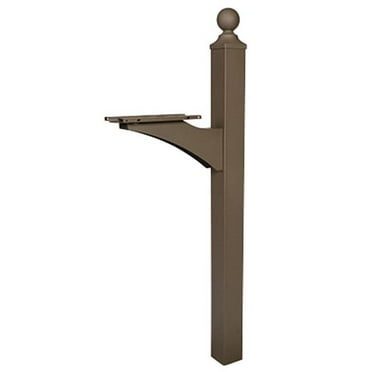 Mayne Woodhaven 22" x 8" x 57" Traditional Black Polyethylene Address ...