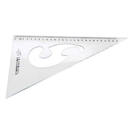 Utoolmart Triangle Ruler Set, 30cm / 11.8-inch Plexiglass Right Angle ...