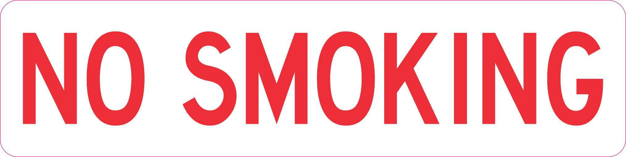 9in x 2.25in No Smoking Sticker Vinyl Stickers Signs Decal Sign Decals ...