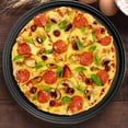Pizza Baking Tray Round Pizza Pans With Holes Breathable Non-Stick ...