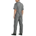 Toptie Men's Lightweight Short-Sleeve Work Coverall, Elastic Waist ...