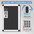 24 keybox wall-mounted with password and key, combined key lockbox ...