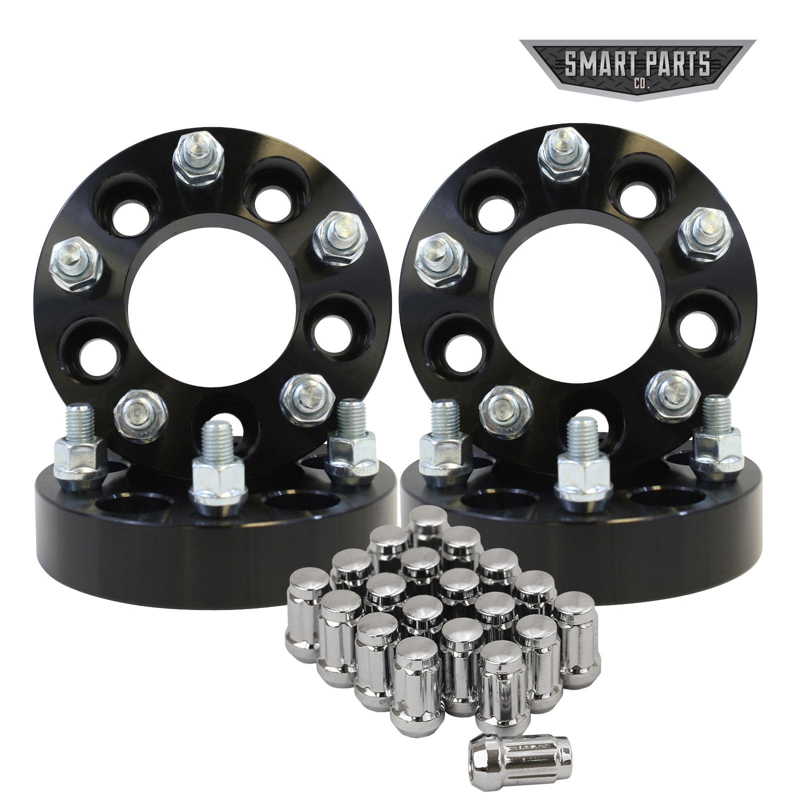 4 QTY Wheel Spacers Adapters Black 1.25 4 QTY Wheel Spacers Adapters Black 1.25