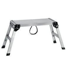 BENTISM Adjustable Heavy-Duty Aluminum Step Stool Folding Work Platform ...