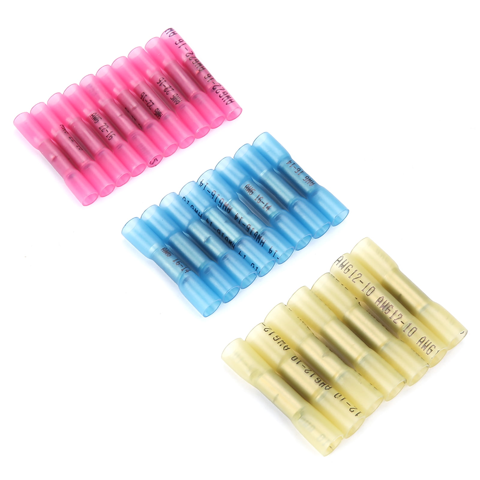 Conectores de cable, 300 piezas AWG Conector a tope de terminal ...