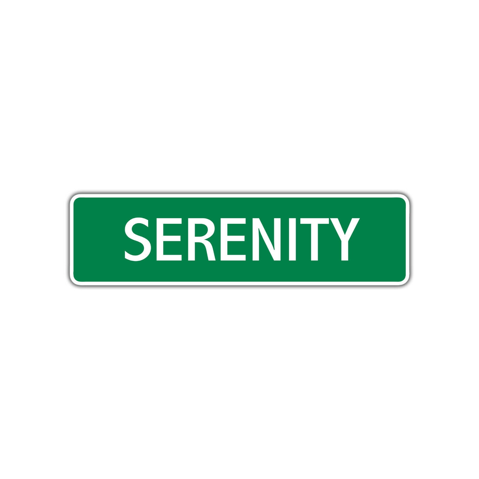 Serenity Girls Children Name Letter Printed Decoration Label Indoor ...