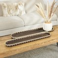 The Novogratz 28", 27"W Dark Brown Wood Handmade Nesting Tray with Hand ...