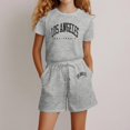 Big Girl Summer Outfits Casual Tops And Shorts Two Piece Theme Print ...