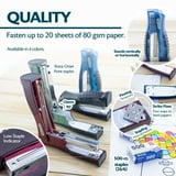 BAZIC Stand-Up Stapler w/500 Staples, Standard (26/6), Soft Grip, 12 ...