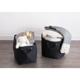 DII Rectangle Modern Polyester Large Storage Bin in Variegated Black ...