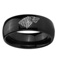 Game Of Thrones House Stark Direwolf 8MM Black High Polish Dome ...
