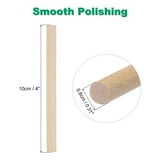Wooden Dowel Rods Wood Sticks, 4"x0.31" Round Wooden Dowels Rod for DIY ...