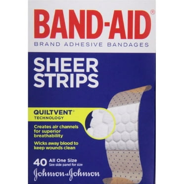 BAND-AID TRU-STAY Plastic Strips, All One Size, 60 Each, Breathable ...