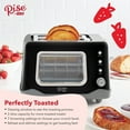 Rise by Dash 2-Slice Toaster, See Through Window, Defrost, Reheat ...