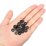 Uxcell M4 Rubber Flat Washer, 120 Pack 4mm ID 9mm OD Sealing Gasket ...