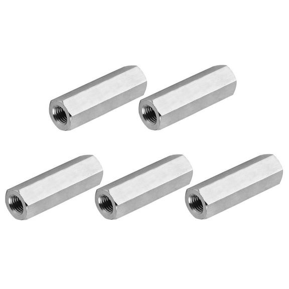 CERPXFF-3/8"-16 UNC 304 Stainless Steel Hex Coupling Nuts, 15Pcs 1.2 ...