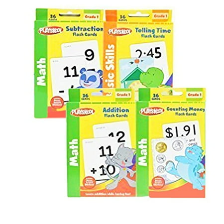 1st Grade Math Flash Cards with Stickers by Playskool - 4 Pack - Walmart.ca