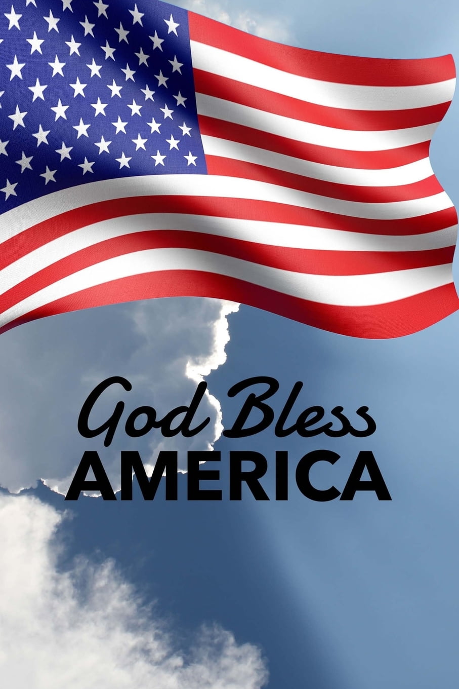 God Bless America : American Flag 150 Lined/Ruled Journal Pages Planner ...