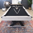 American Legend Kirkwood 90” Billiard Table with Rustic Finish, K ...
