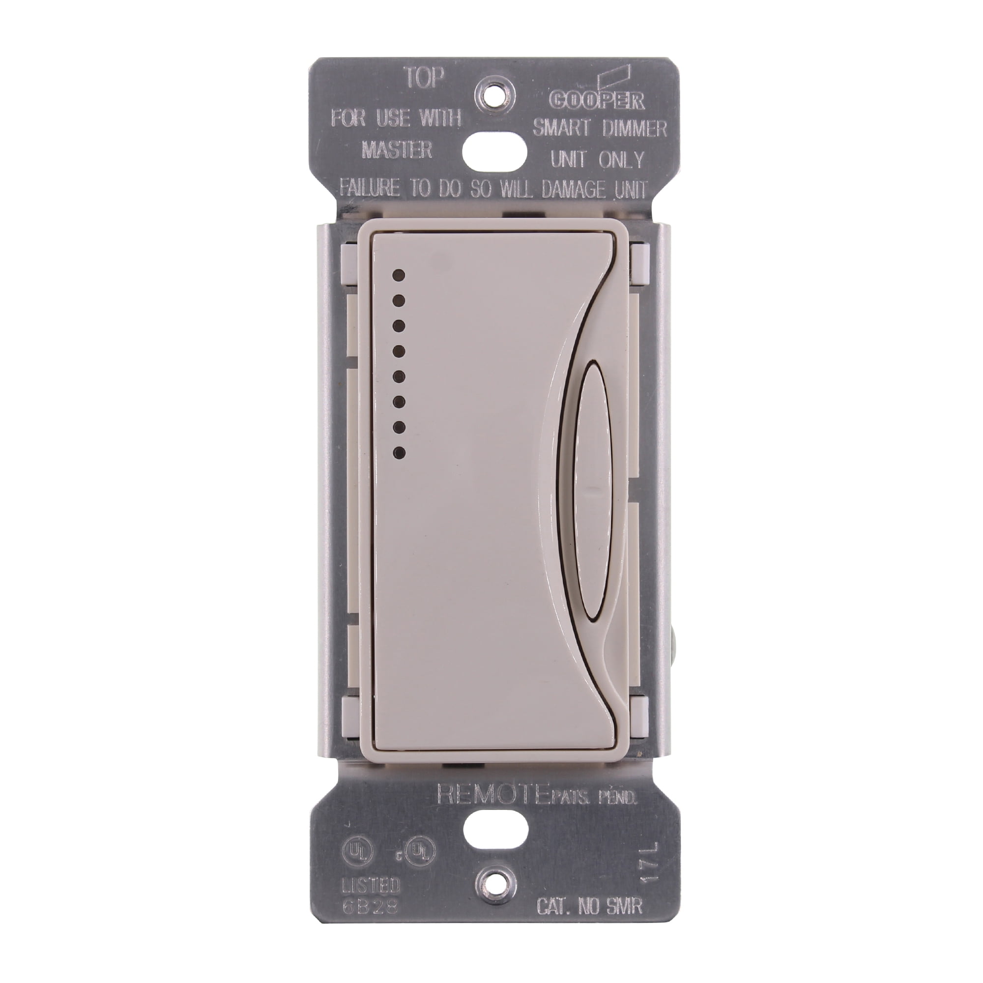 Cooper SMRLA Remote Companion Smart Dimmer, 120V, Incandescent, Light ...