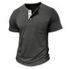 Click here for Tunhigl Mens Henley Short Sleeve Shirt Cotton Ligh... prices