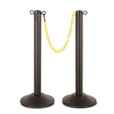 US Weight ChainBoss Outdoor/Indoor Stanchion with 10' of Plastic Chain ...