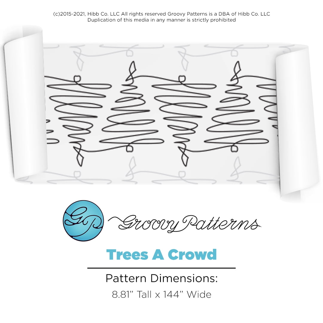 Groovy Patterns Longarm Quilting Pantograph - Trees A Crowd Design ...
