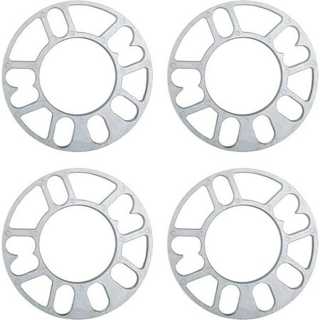 Pack 5mm Aluminum Alloy Wheel Spacers Universal and Rail Adapter for 4 ...