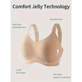 6-Pack Women's Wireless Jelly Bras,Push Up Comfort Soft No Underwire ...