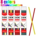 Fuliko 2.0mm, 2B Multi-Color Thick Woodworking Pencil, Mechanical ...
