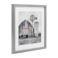 Stupell Industries Grandfather's Barn with Flag Gray Framed Print Under ...
