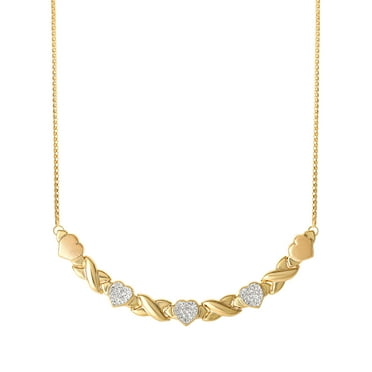 Brilliance Fine Jewelry 14 KT Yellow Gold Adjustable 16"-18" Unisex ...