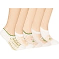 BURIBURI Sheer No Show Socks Women Girls Cute Thin Mesh Low Cut Liner ...
