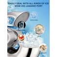 Ice Crusher 660LBS/H with Dual Blades, ETL Approved 300W Electric Snow ...