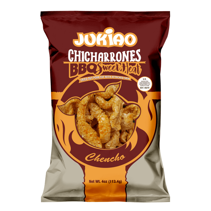 Jukiao BBQ Sweet Heat Flavor Chicharrones 4 oz - Walmart.com