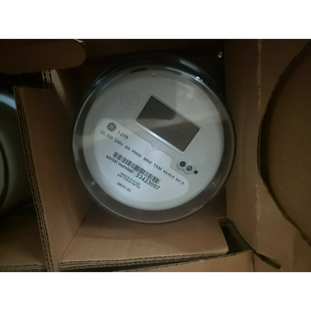 (4) GENERAL ELECTRIC GE WATTHOUR METER (KWH), MODEL I-210, 240 VOLTS ...