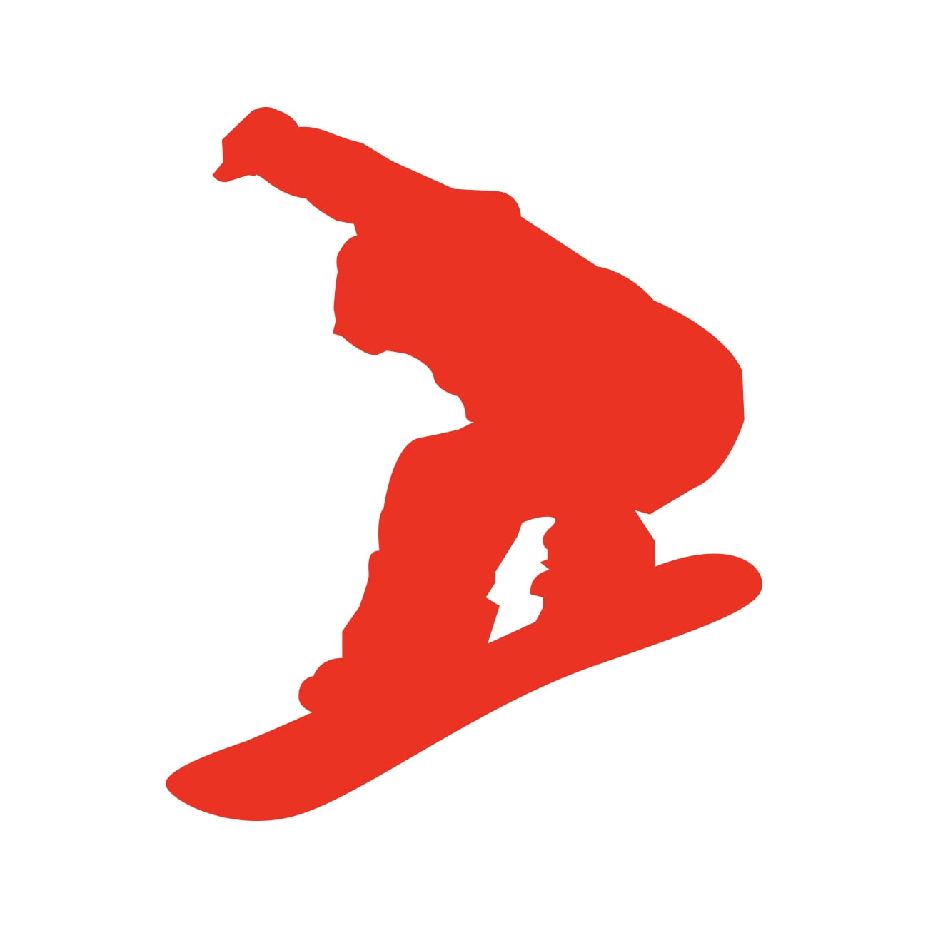 Snowboarder Sticker Decal Die Cut - Self Adhesive Vinyl - Weatherproof ...