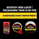 Scotch Box Lock Packaging Tape with Dispenser, Clear, 1.88 in. x 38.2 ...