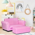 Costway Cozy Pink Armchair for Childs & Toddlers: Kid's Lounge Sofa ...