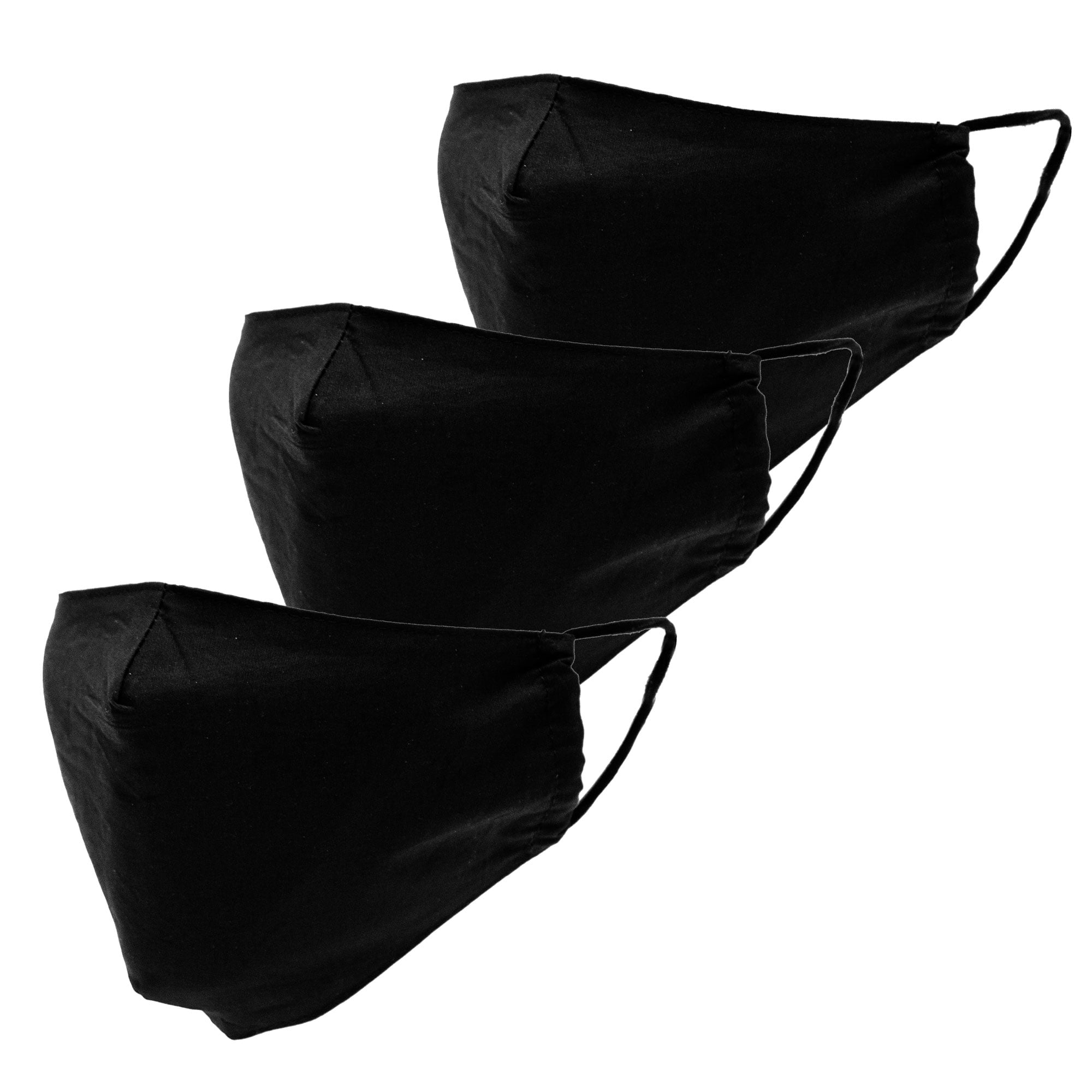 2 Ply Face Mask 3 Pack - Reusable - Adjustable Earloop - 100% Cotton ...