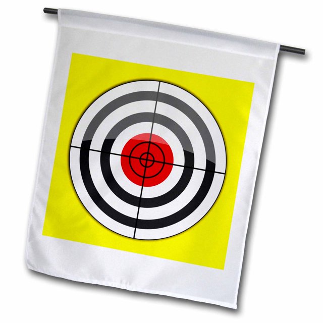 3dRose Bullseye - Garden Flag, 12 by 18-inch - Walmart.com