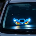 Solar Demon Eye LED Car Window Light, Wireless no Drill Solar and USB ...