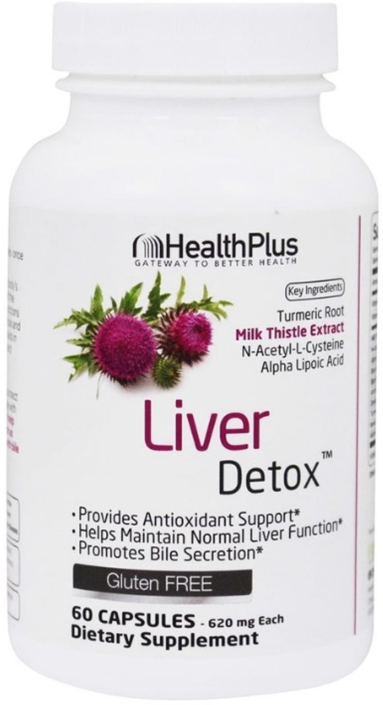 2 Pack - Health Plus Liver Detox, Capsules 60 ea - Walmart.com