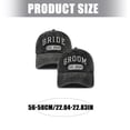 2Pieces Embroidered Baseball Caps For Newlyweds Adjustable Cotton Bride ...