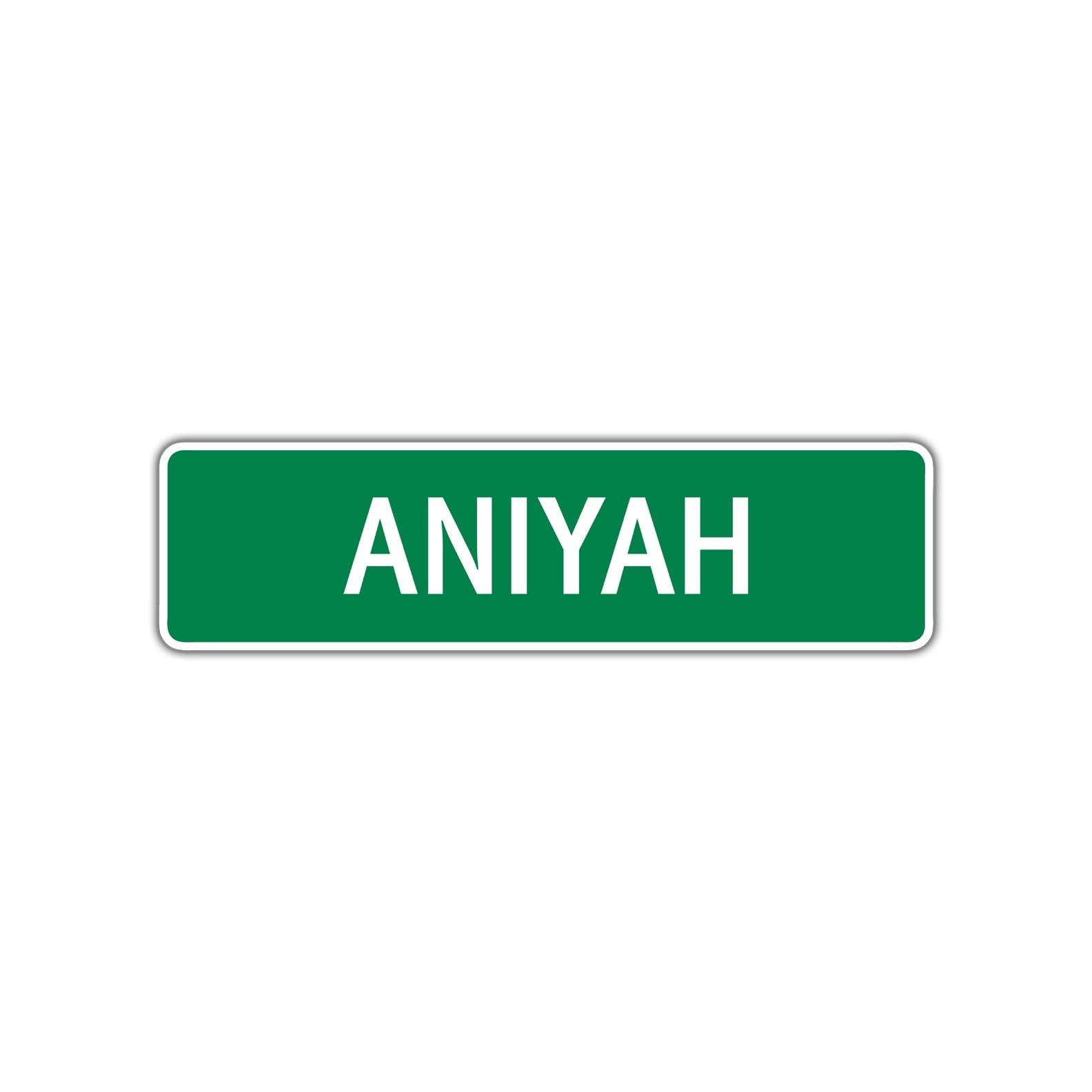 Aniyah Girls Children Name Indoor Outdoor Letter Printed Label Kids ...